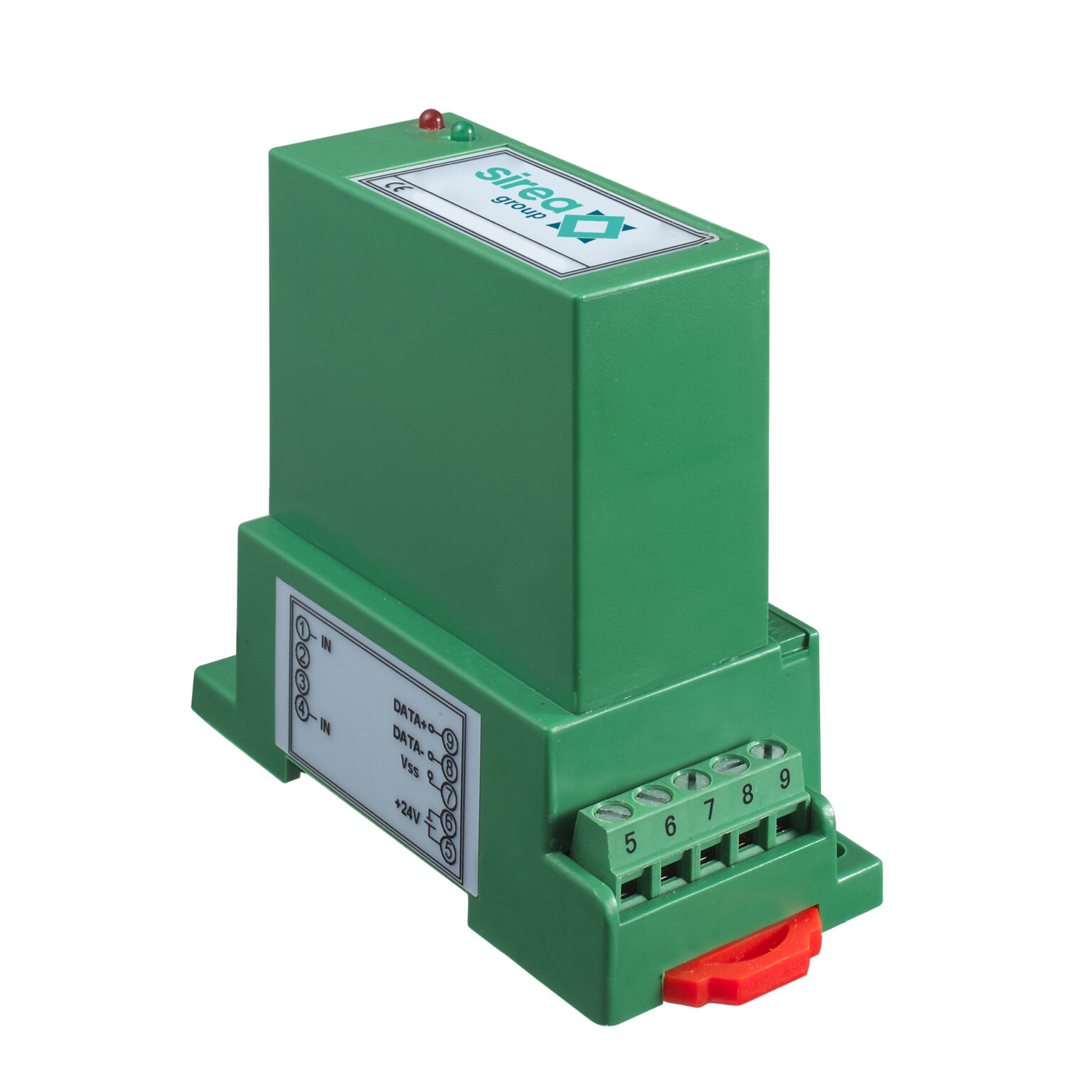 Transducteur de mesure de tension DC 24VDC entrée 0-500V sortie ASCII RS485 | Sirea Shop